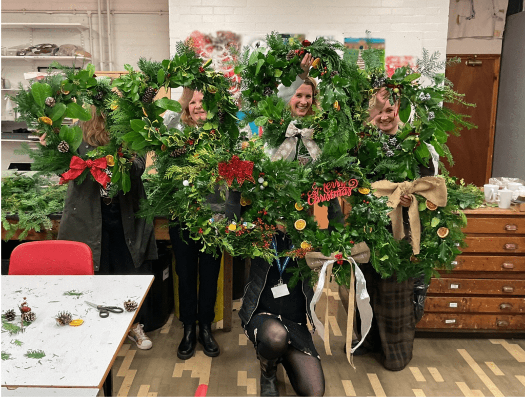Christmas Wreath Making - Lady Manners School